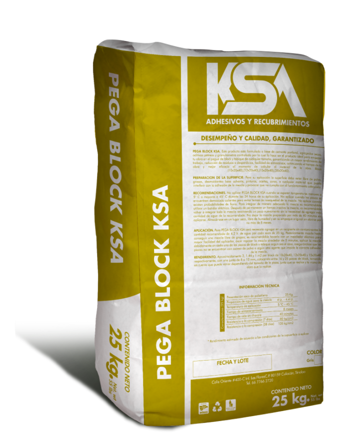 KSA Adhesivos | Pega Block KSA
